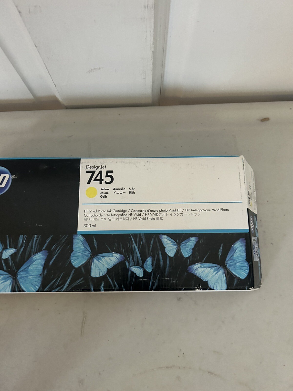 Genuine HP 745 DesignJet Yellow Vivid Photo Ink Cartridge, New HP 745 ...