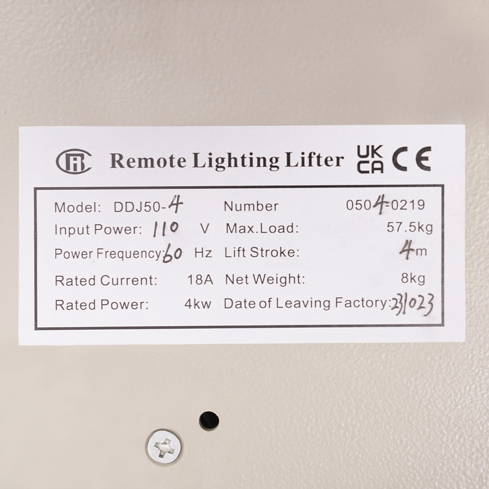 110LBs 4M Electric Chandelier Lifting Pendant Light Hoist Lifter System ...