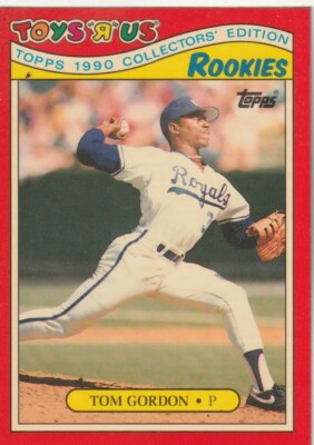 FREE SHIPPING-MINT-1990 Topps Toys R Us Rookies Tom Gordon #12 ROYALS ...