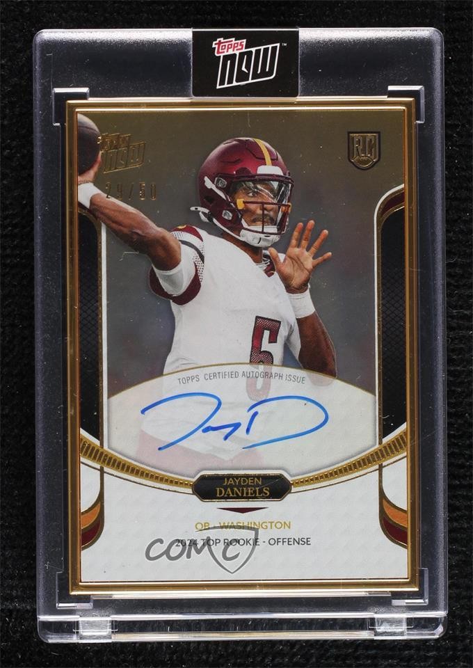 Jayden Daniels Washington Commanders 2024 Topps Now Rookie Campaign ...