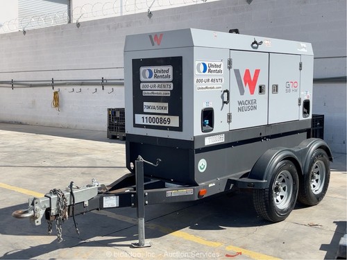 2019 Wacker Neuson G70 T/A 58kW Towable Generator 72kVA Genset Kohler ...