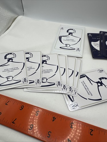Guerlain Shalimar Paris Perfume PLAYING Trivia CARDS Set of 13 Promo | eBay