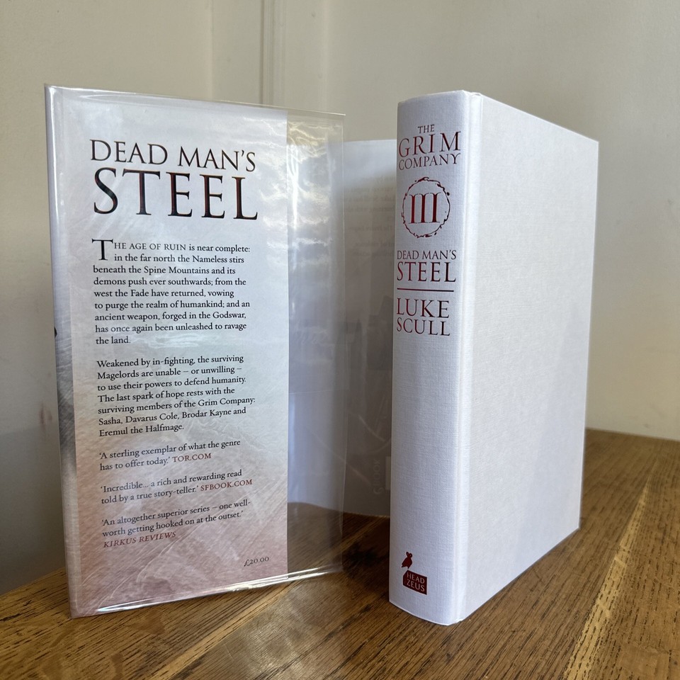 The Grim Company Trilogy by Luke Scull SIGNED UK 1st/1st HB Set Head Of ...