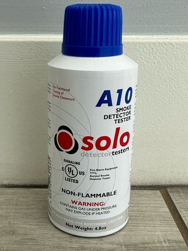 NEW SOLO A10 Non-Flammable Aerosol Smoke Detector Tester 4.8oz FREE ...