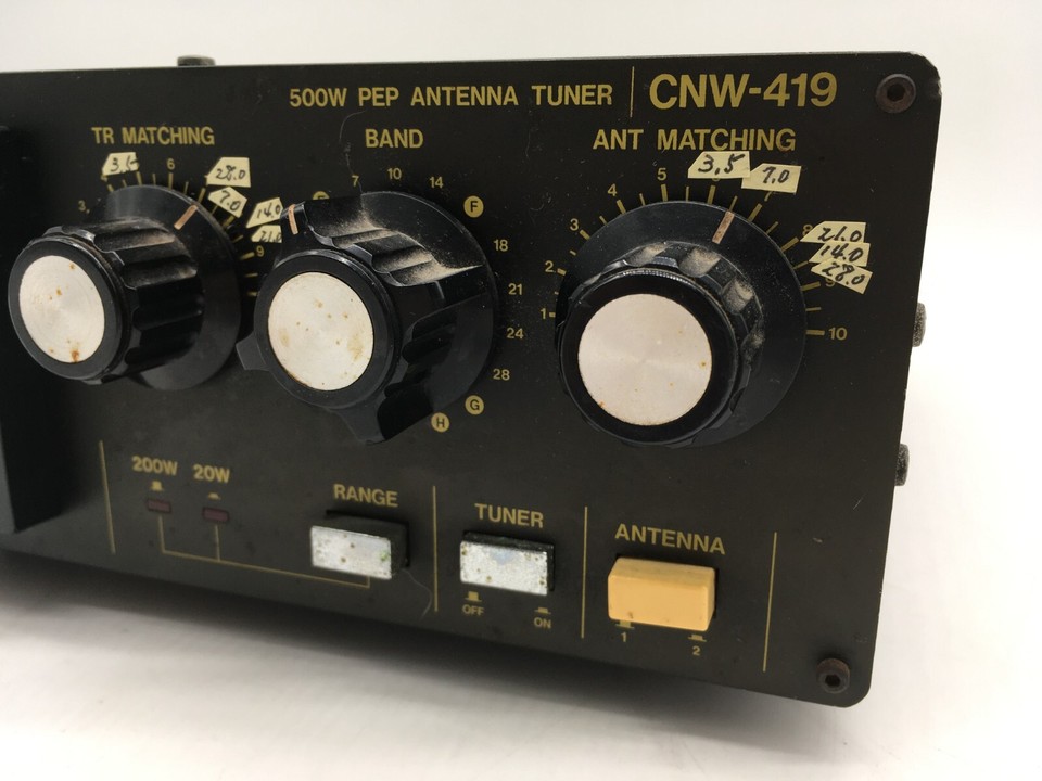 Daiwa CNW-419 200W WARC 1.8-30MHz Ham Radio Antenna Tuner complete ...