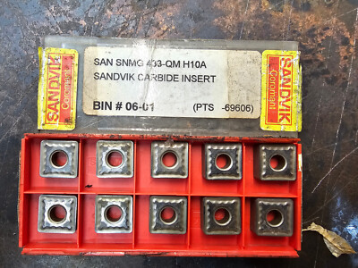 Qty 10 Sandvik SNMG 433 QM SNMG433-QM H10A Grade Carbide Inserts | eBay
