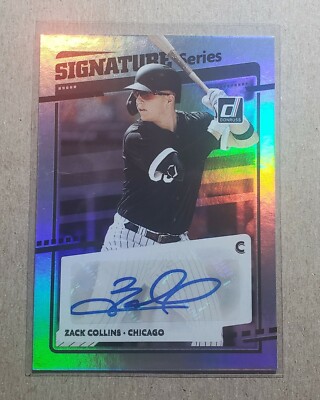2020 Panini Donruss Signature Series Zack Collins Autograph Chicago ...