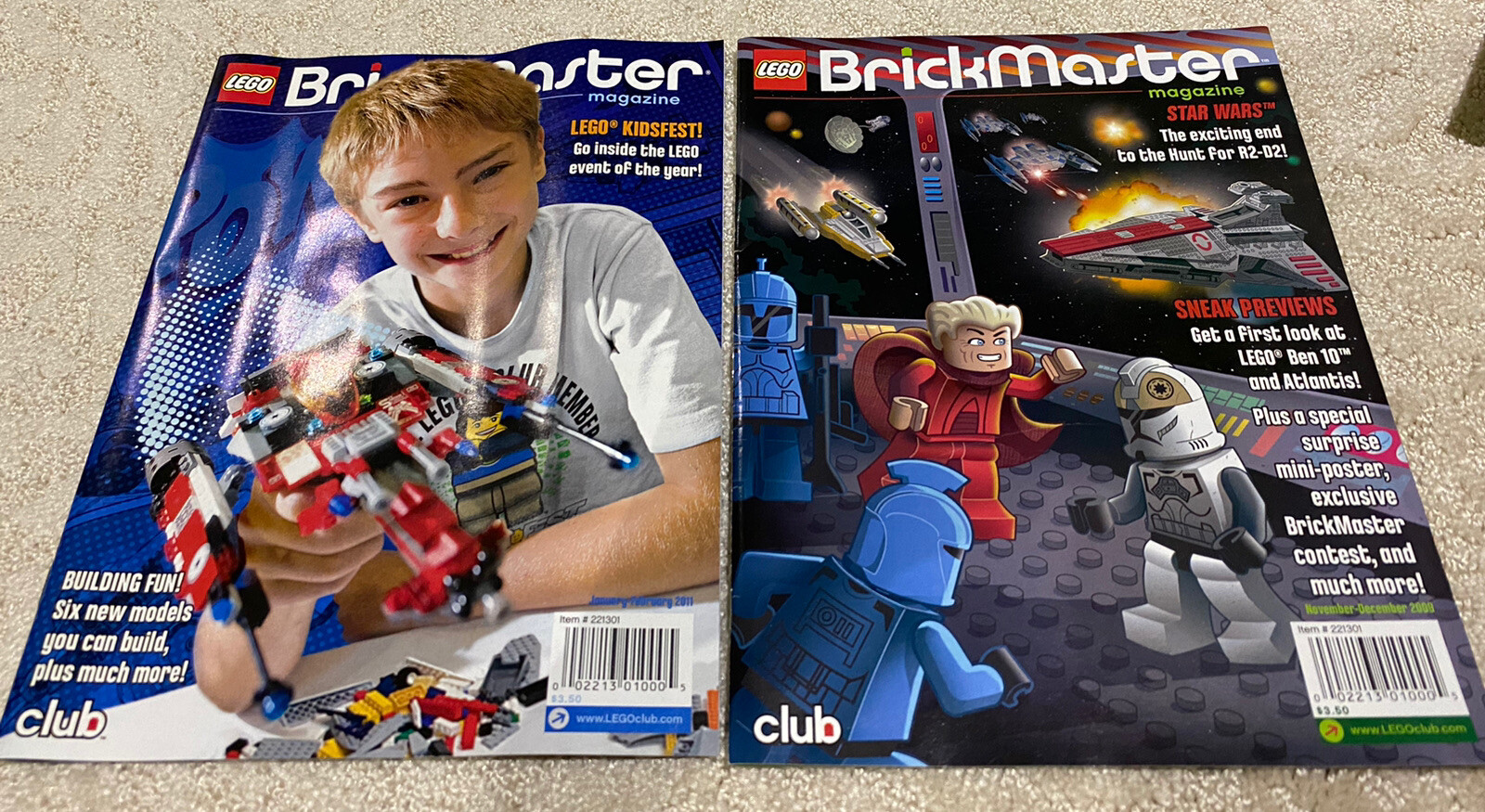 LEGO BRICKMASTER PACKs 20010 20019 Star Wars Republic Gunship Magazines ...