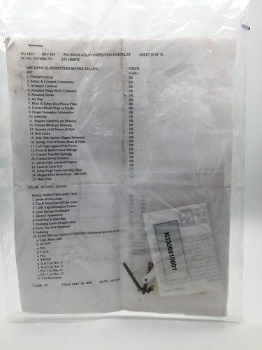 Westinghouse Invensys N322500701 PN150B Relay Microlok II System ...