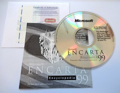 Microsoft Encarta 99 Encyclopedia (PC CD-ROM) X04-04582 | eBay