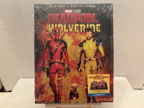 NEW Deadpool and Wolverine Walmart Exclusive Blu-Ray With Slipcover Pop ...