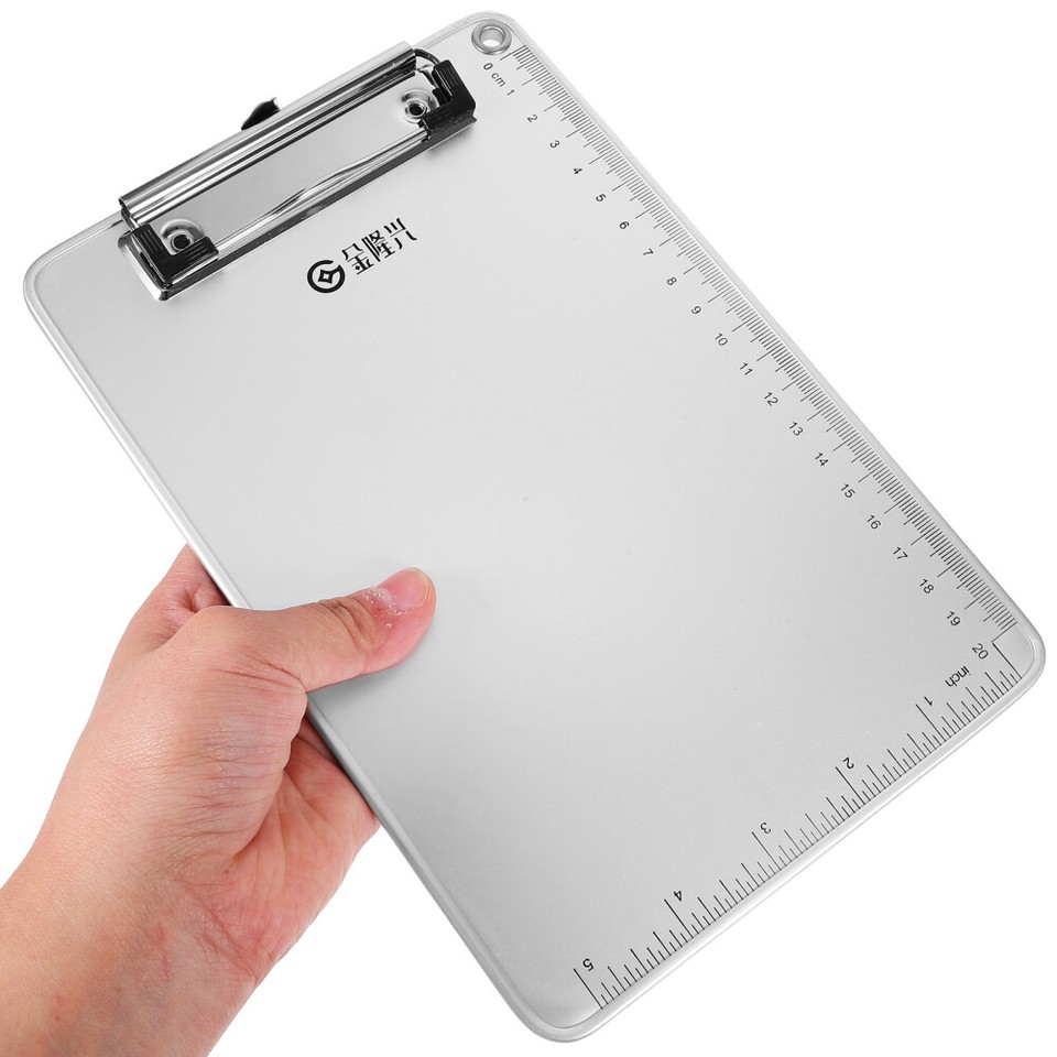 Profile Clipboard Aluminum Office Paper Holder Folder Anti-fall Splint ...