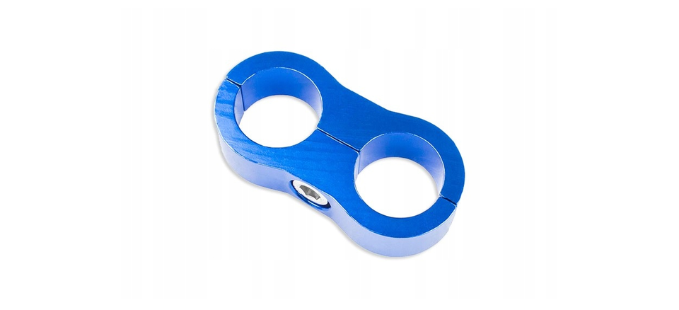 Dual Cable Holder AN6 Blue Organizer Fluid Lines Holder Automotive Set ...