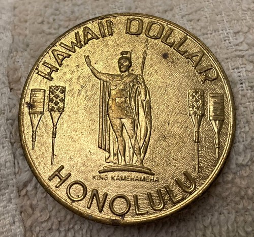ALOHA HAWAII DOLLAR HONOLULU WAIKIKI BEACH DIAMOND HEAD TOKEN | eBay