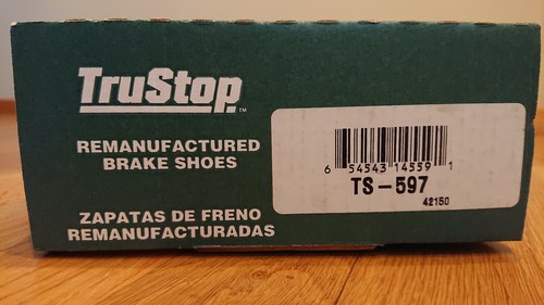 Napa TruStop TS-597 Rear Drum Pads Brake Shoes | eBay