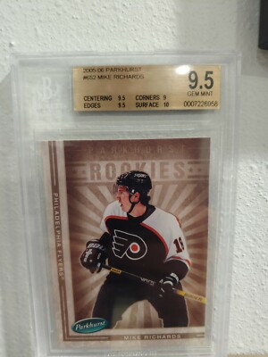2005-2006 Parkhurst #652 Mike Richards Rookie BGS 9.5 GEM MINT | eBay