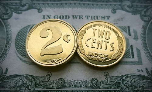 My "Two Cents" 2 Cents Coins! 15-Pack - NEW - 2¢ Coins by Zero Fucks ...