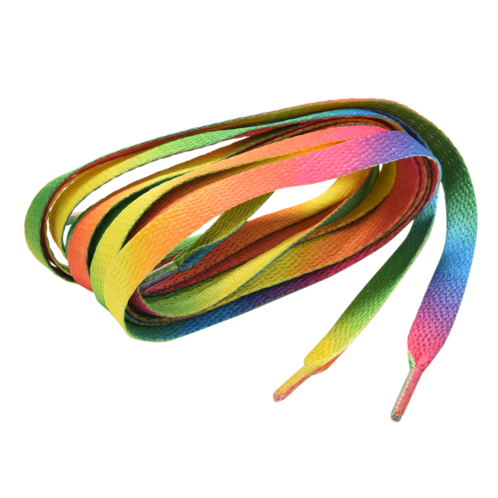 1pair Rainbow Candy Colored Shoe Lace Boot Laces Sneakers Shoelaces ...
