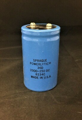 Capacitors - Sprague Powerlytic Capacitors
