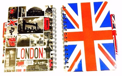 LONDON NOTEPAD/NOTEBOOK WITH PEN - BRITISH SOUVENIRS GIFT various book ...
