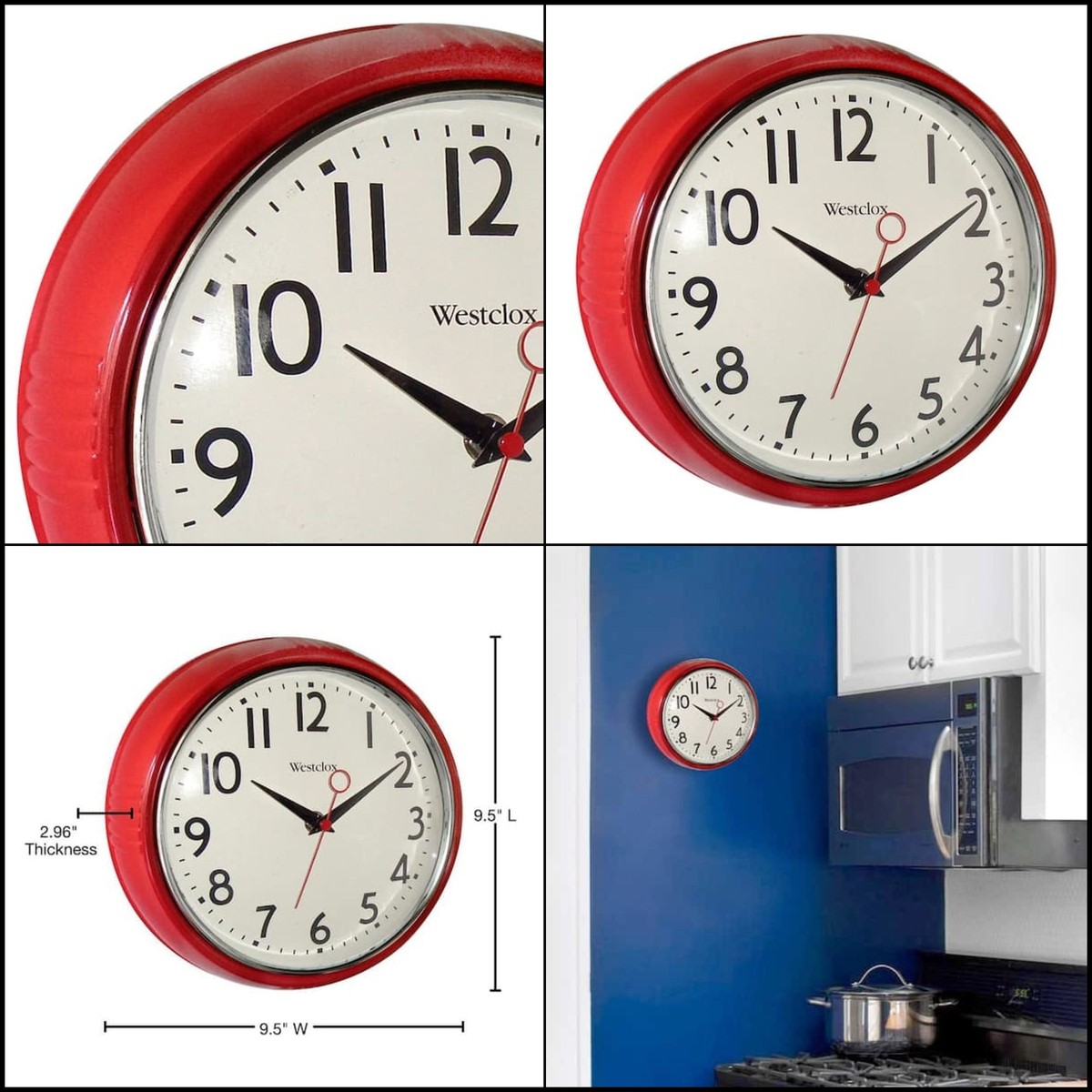Retro Kitchen Wall Clocks Retro Kitchen Clock Etsy