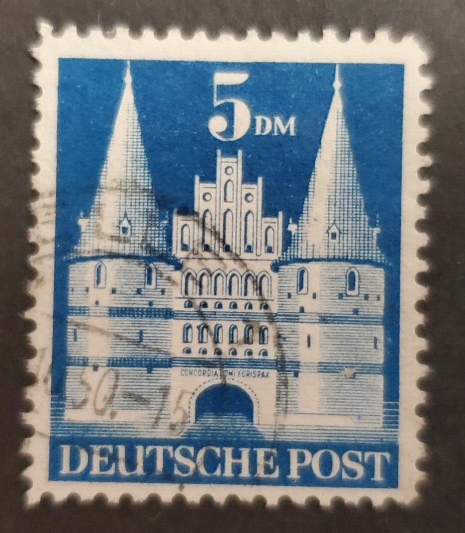 Germany, Allied zone, very nice 5 DM stamp type 1 | eBay