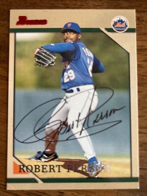 Robert Person Autographed 1996 Bowman Baseball Card New York Mets #317 ...