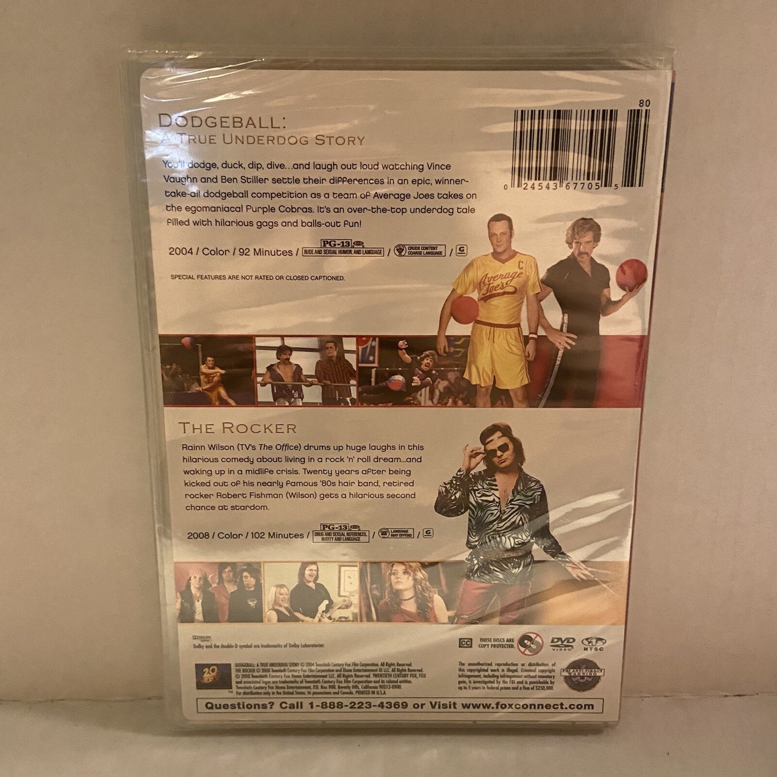 Dodgeball/The Rocker (DVD, 2011, 2-Disc Set) for sale online | eBay