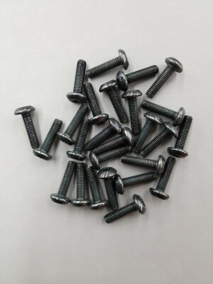 M8 x 1.25x30mm 6 Lobe Pan Head Machine Screw Mat Point Steel Cl 8.8 ...