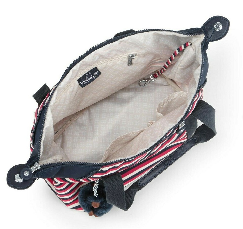 Kipling ART S Handbag - Sugar Stripe Bl RRP £79 | eBay UK