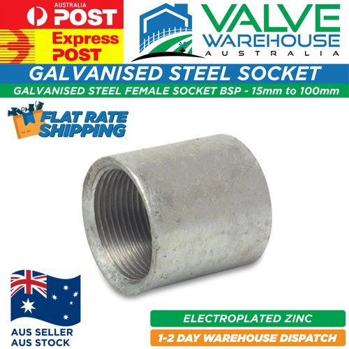 Galvanised Steel Female Socket - BSP | eBay