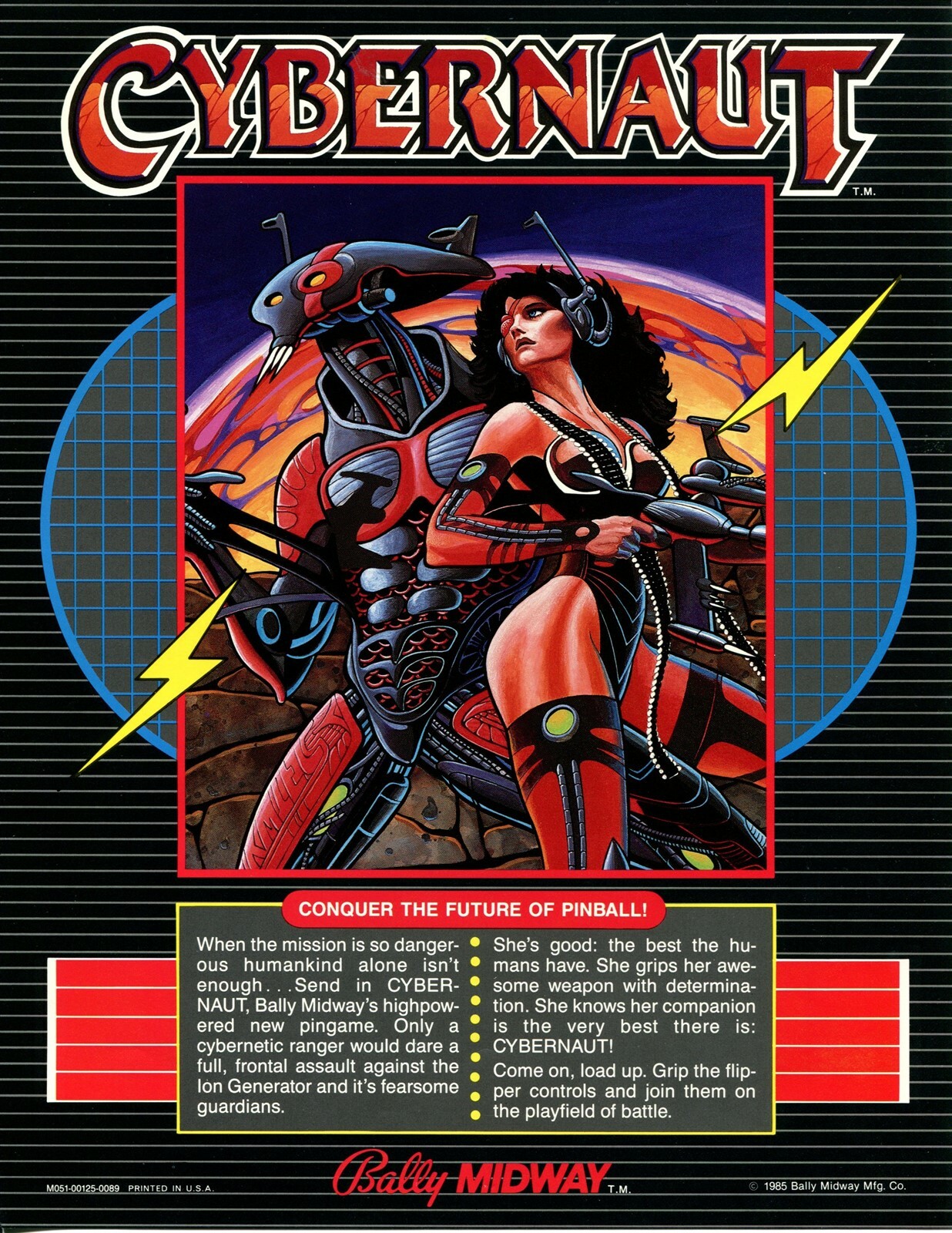 Cybernaut Pinball Flyer / Brochure / Ad Mint | eBay