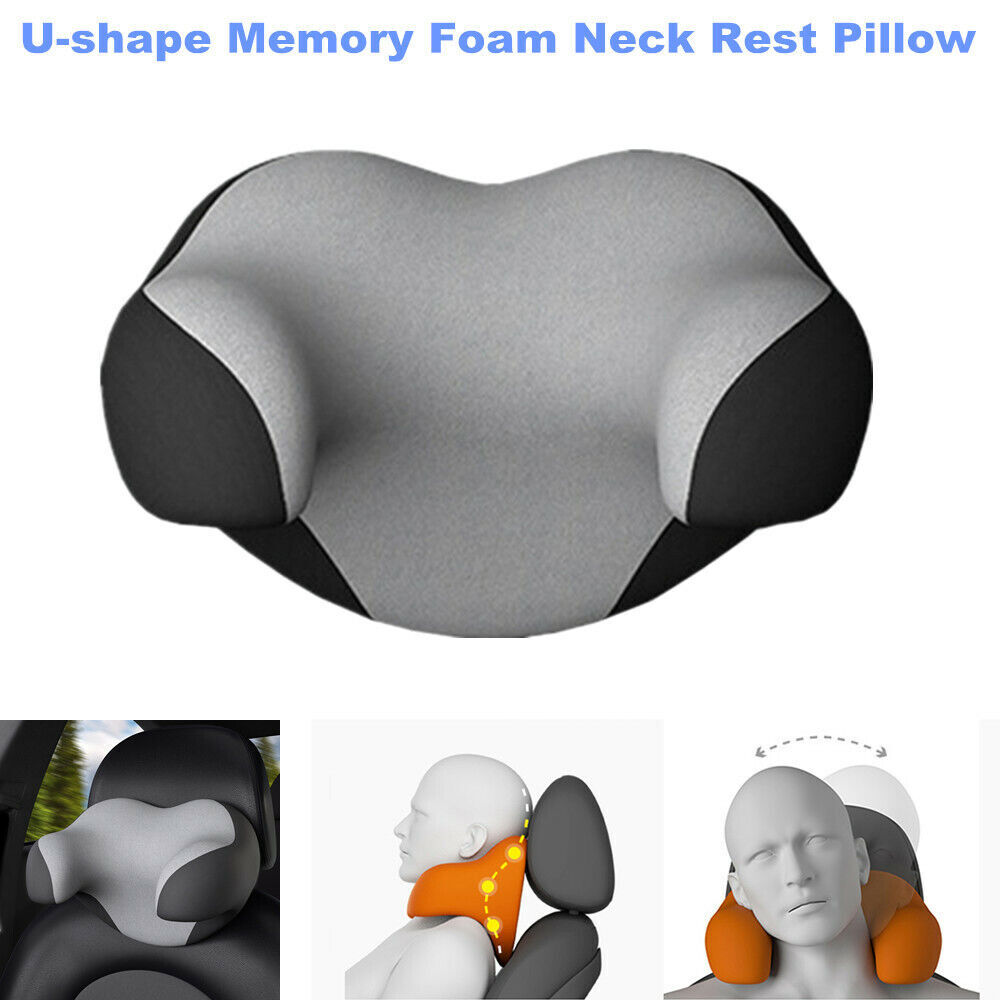 U-shape Car Seat Chair Memory Foam Neck Rest Pillow Cushion Headrest ...