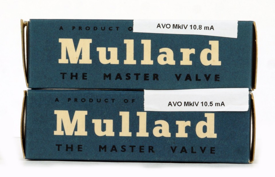 MATCHED PAIR EF91/6AM6 MULLARD NOS Tube Röhre Valvula Valve Valvola 진공관 ...