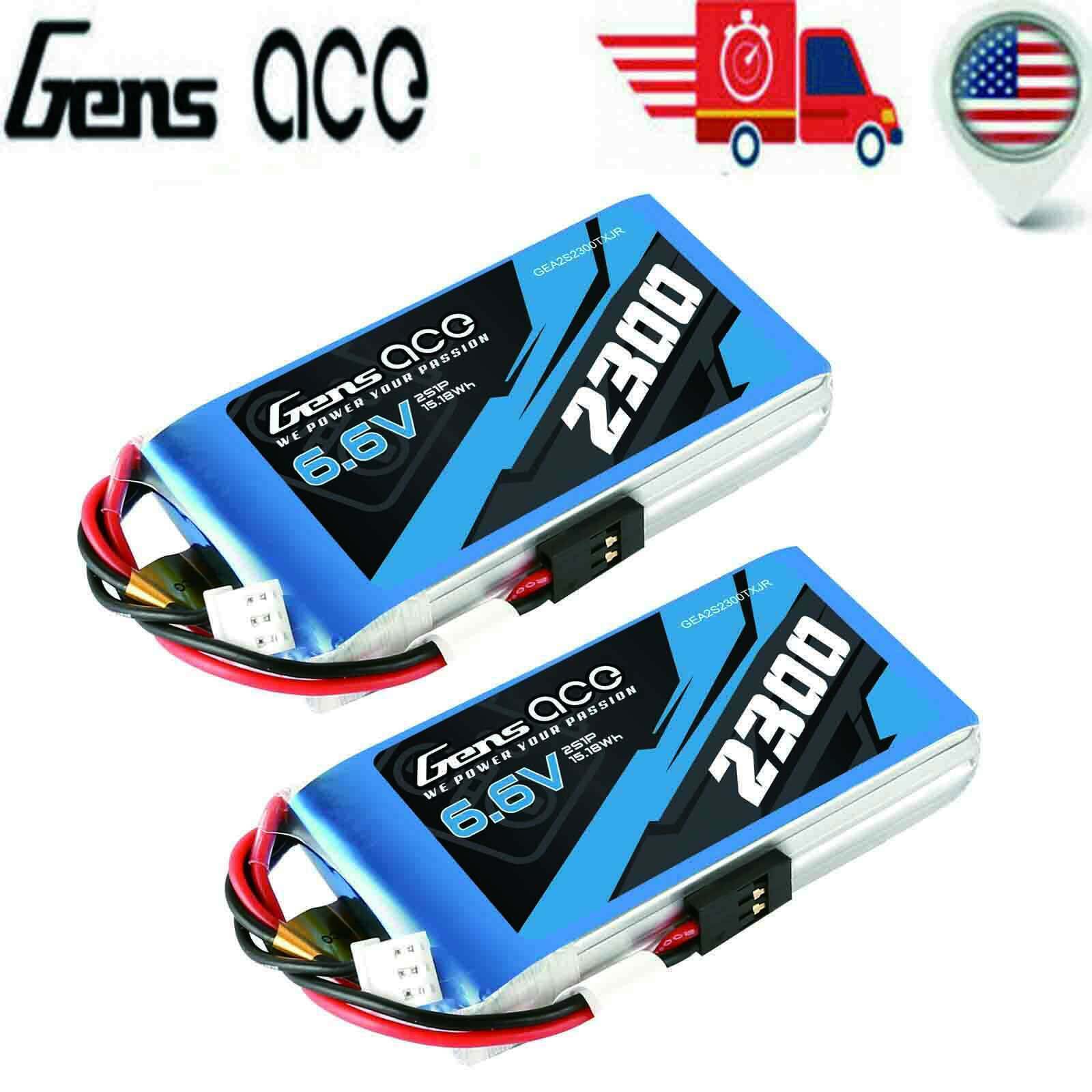 2x Gens Ace LiFe Futaba Tx Battery 4PK 4PX 4PM 4PV 7PX 7PXR 6.6V ...