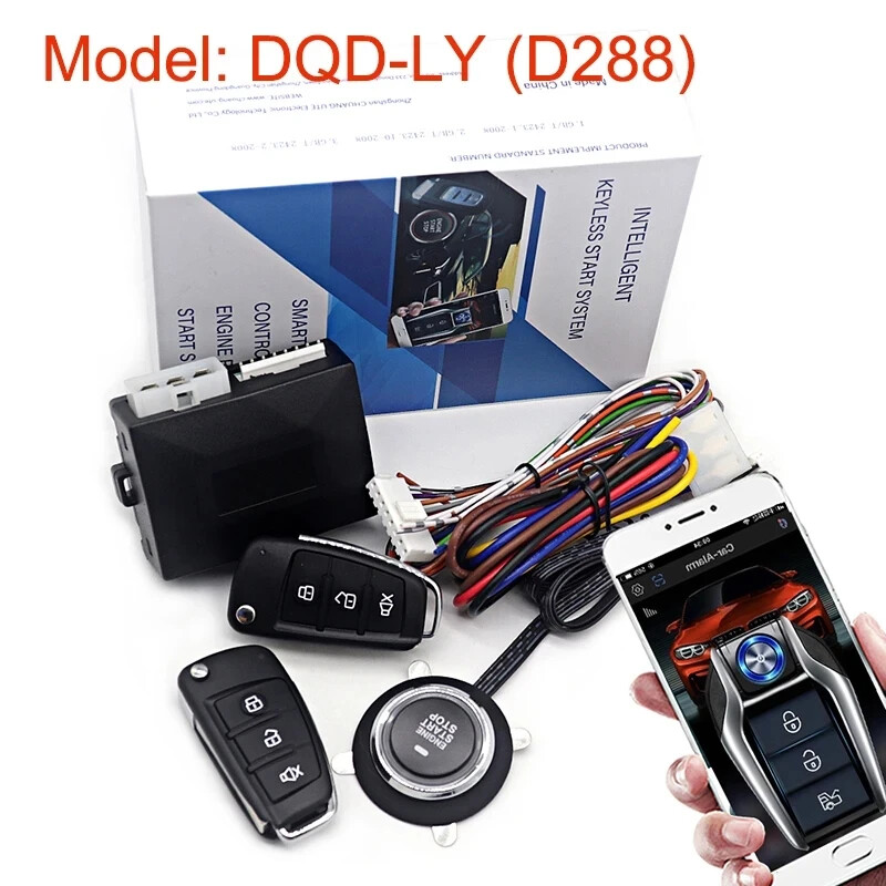 System Remote Control Engine Ignition Autostart Kit Keyless Push Start ...