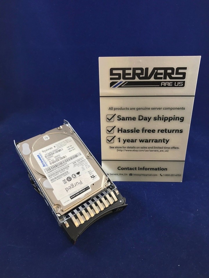 IBM 146gb 2.5" Hard Drive 42D0632 42D0633 10K sas sff 6gbps hs 42D0636 ...