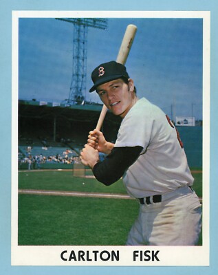 1972 Rookie Era Boston Red Sox Team Issued Calton Fisk Baseball Photo 7 ...