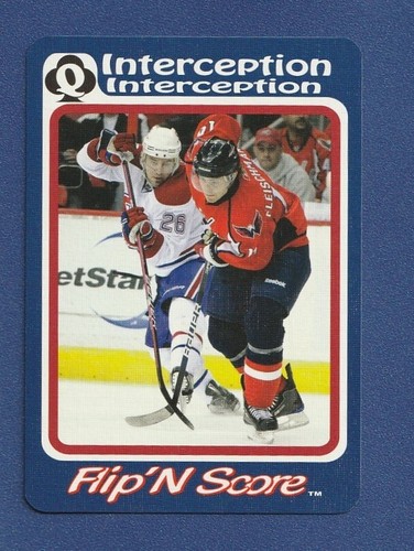 JOSH GORGES Tomas Fleischmann 2009-10 Megoli Game Canadiens Flip N ...