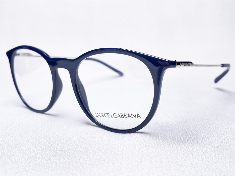 NEW Dolce & Gabbana DG5031 3094 Mens Blue Round Modern Eyeglasses ...