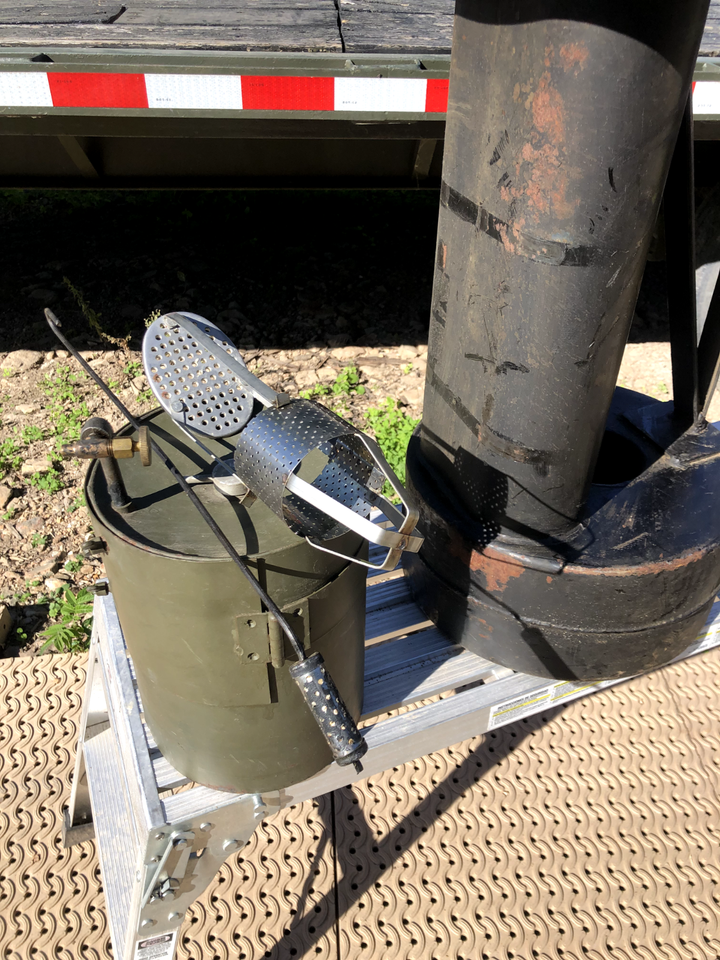 MILITARY SURPLUS IMMERSION HEATER M67 WATER BUFFALO HOT.?? LIQUID FUEL ...