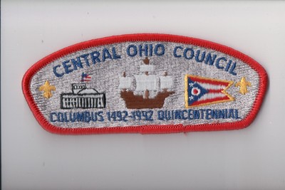 Central Ohio Council S-15 Columbus 1492-1992 Quincentennial CSP | eBay
