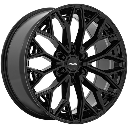 Petrol PE006 P5E 22x9.5 6x5.5" +25mm Gloss Black Wheel Rim 22" Inch | eBay