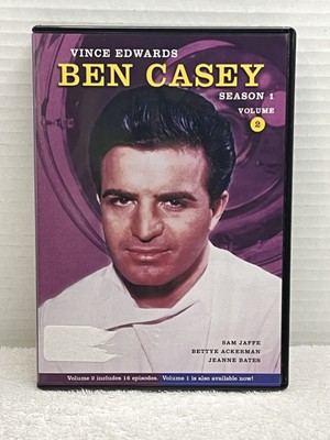 Ben Casey DVD 1962 Season 1 Volume 2 Vince Edwards TV Show 4-Disc Set ...