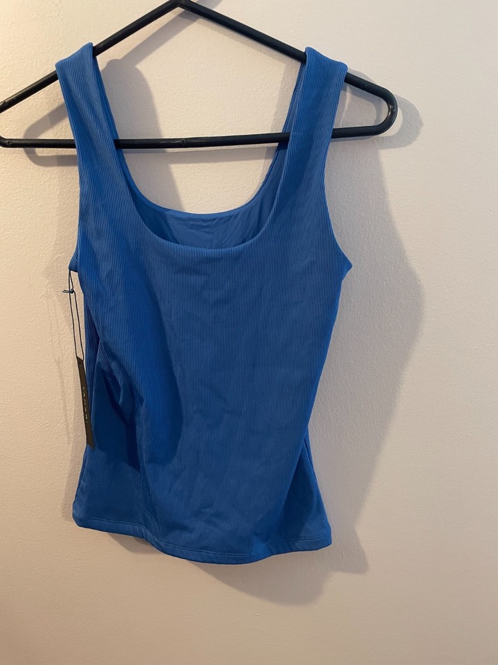 Tahari, Modern Essentials, blue sleeveless shirt, great for layering ...