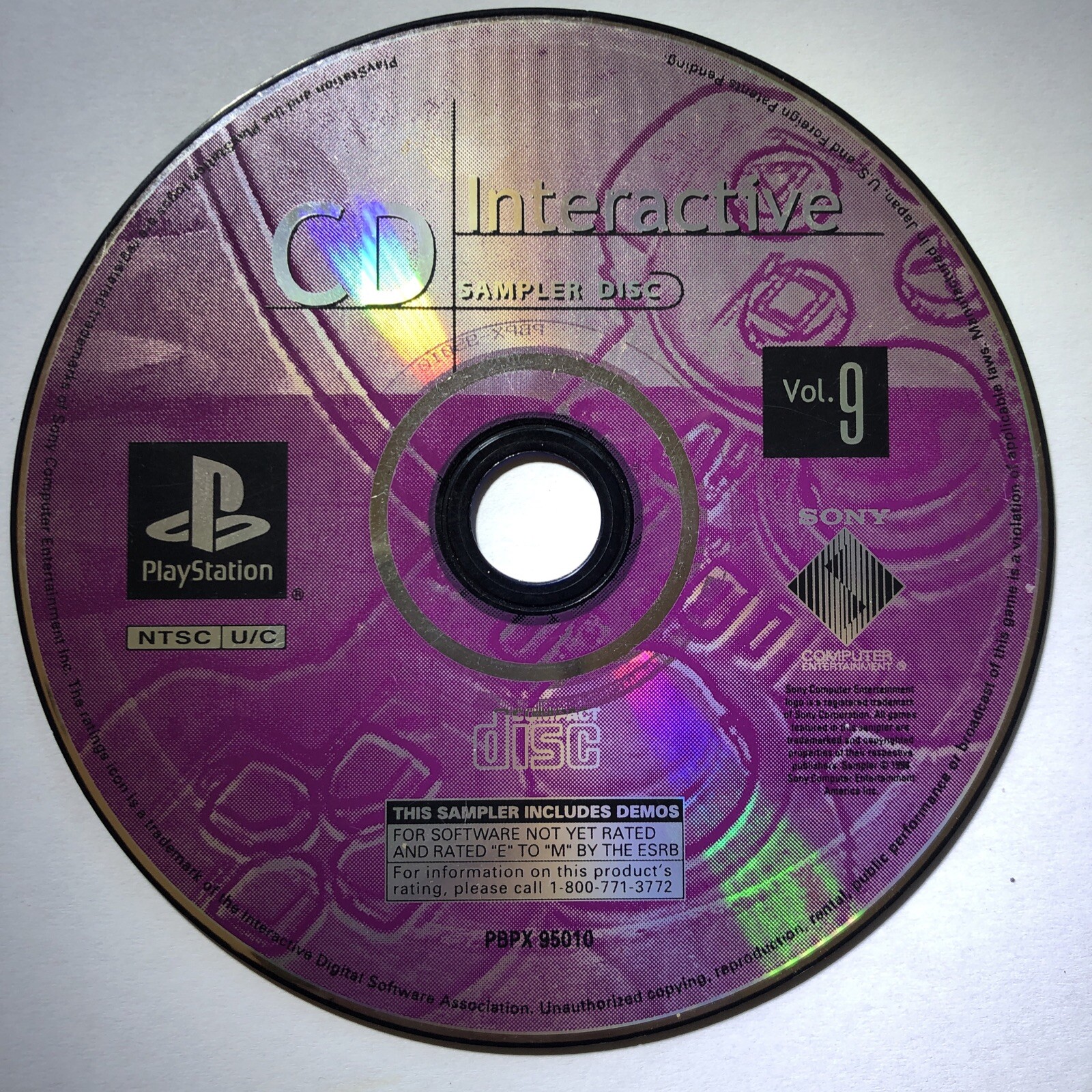 CD Interactive Sampler Disc Vol. 9 Playstation 1 Disc Only (UNTESTED ...