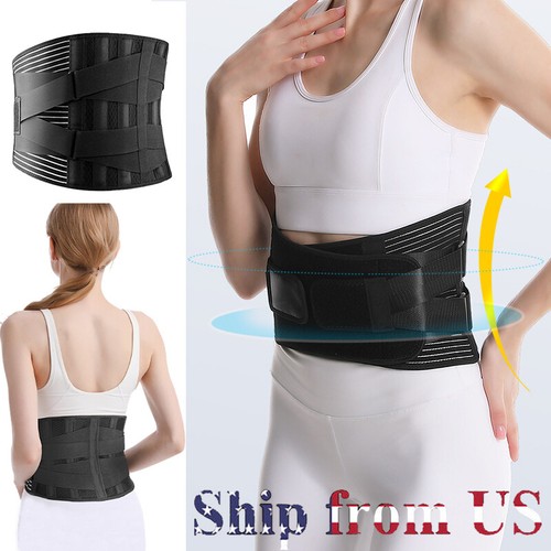 Women Lumbar Lower Back Support Belt Brace Waist Pain Relief Tummy ...