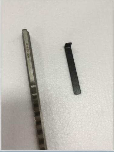 HSS 6mm C1 Push-Type Keyway Broach Metric Size HSS Keyway Cutting Tool ...