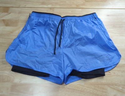 Nike Men’s XL Repel 2-n-1 Running 7" Shorts Blue Black FB8544-450 | eBay