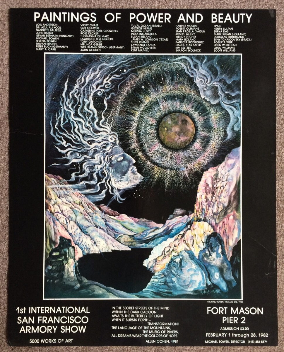 Michael Bowen Artist Michael Bowen, Beat Generation Visionary Artist,